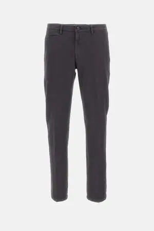 BRIGLIA 1949 Tailored Cotton Trousers - Grey