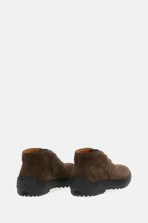 TOD'S Suede Ankle Boot - Brown