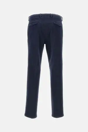BRIGLIA 1949 Tailored Cotton Trousers - Blue