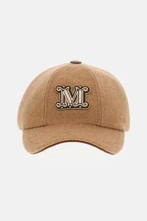 Max Mara Fedora Baseball Cap With Visor - Beige