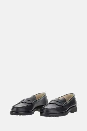COMMON PROJECTS Leather Loafers With Chunky Sole - Black