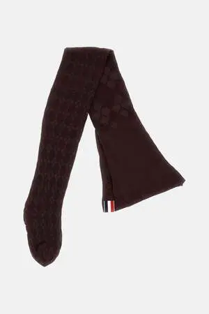 Thom Browne Argyle Patterned Tights - Red