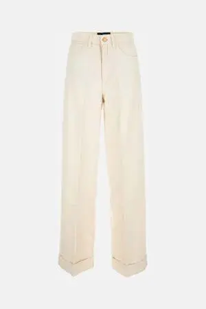 3x1 Wide-leg Palazzo Jeans With Cuffed Hem