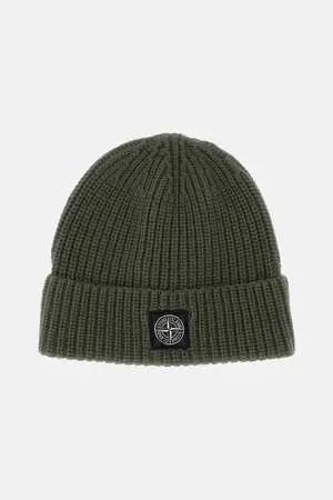 Stone Island Wool Beanie - Green