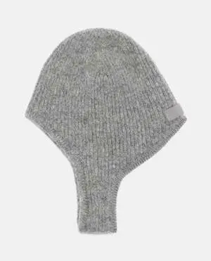 Jacquemus Ribbed Wool Hood - Grey