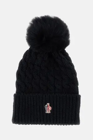 Moncler Wool Beanie - Black