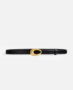 Khaite Olivia Leather Belt - Black