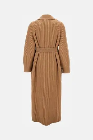 Max Mara Long Wool Coat - Brown