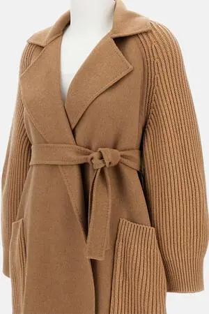 Max Mara Long Wool Coat - Brown