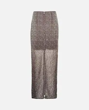 ROTATE BY BIRGER CHRISTENSEN Sequin Embellished Tube Skirt - Grey