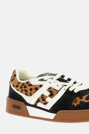 Fendi Lace-up Calf Hair Sneakers - Multicolor
