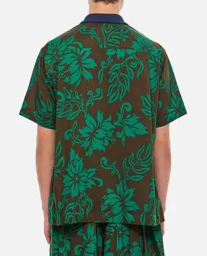 Sacai Floral Print Polo