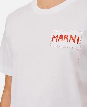 Marni Cotton Mini Logo T-shirt