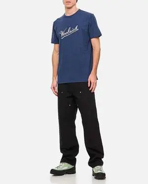 Woolrich Mouline Jersey Logo T-shirt