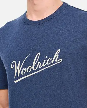 Woolrich Mouline Jersey Logo T-shirt