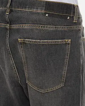 GOLDEN GOOSE Cory Loose Skate Denim Pants - Grey