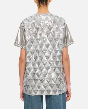 Junya Watanabe Sequin T-shirt - Silver