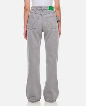 Bottega Veneta Flared Denim Jeans - Grey