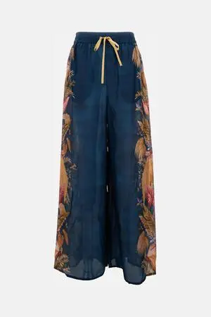 Zimmermann Floral Wide Leg Trousers