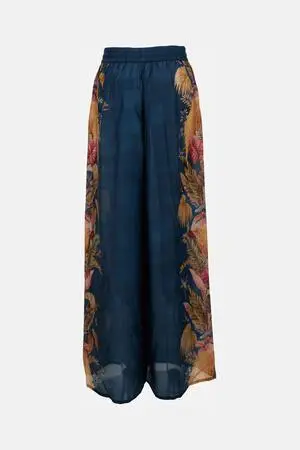 Zimmermann Floral Wide Leg Trousers