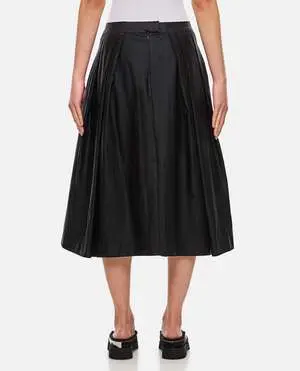 CASEY & CASEY Pleated Skirt With Drawstring Waist