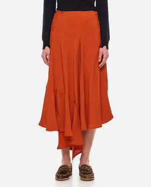 Colville Midi Volant Skirt