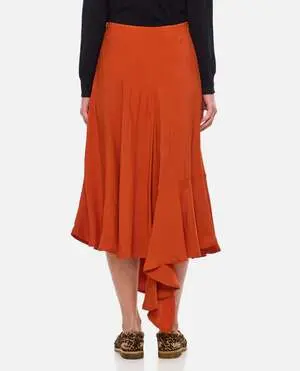 Colville Midi Volant Skirt