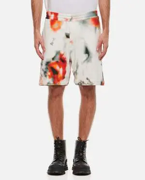 Alexander McQueen Printed Cotton Shorts