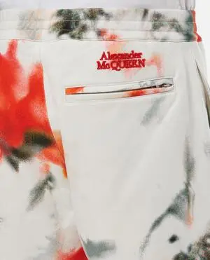 Alexander McQueen Printed Cotton Shorts