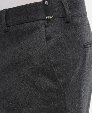 Fendi Cashmere Straight Trousers