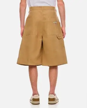 Fendi Canvas Bermuda Shorts - Beige