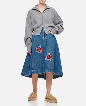 MOLLY GODDARD Abi Midi Skirt - Multicolor