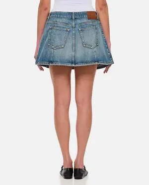 Alexander McQueen Stone Washed Mini Skirt