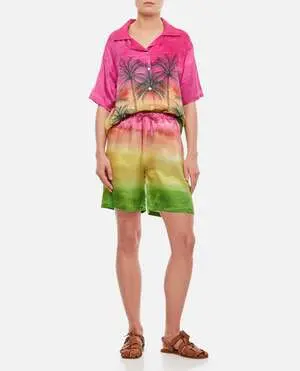 GIO GIOVANNI GEROSA Silk Relaxed Fit Shorts