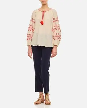 BENARAS BY CITRUS Floral Embroidered Blouse