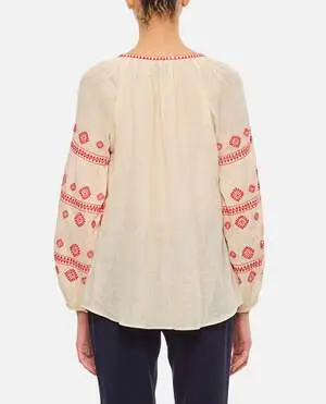 BENARAS BY CITRUS Floral Embroidered Blouse