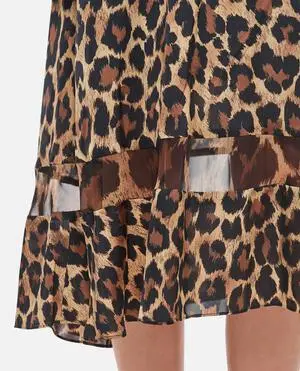 Sacai Leopard Print Knit Dress