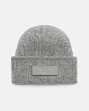 Jacquemus Gros Grain Wool-blend Cap - Grey