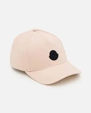 Moncler Cotton Baseball Cap - Beige