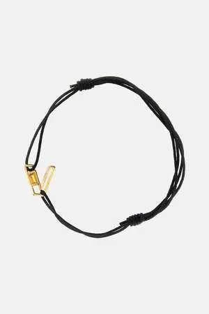 ALIITA Letter V Bracelet - Black