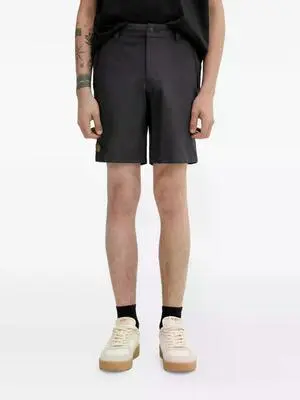 Fjallraven Logo Patch Shorts - Black