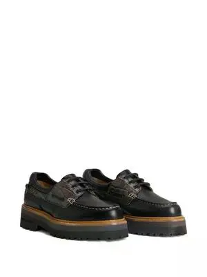 Woolrich Leather Crocodile-effect Shoes