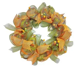 TEMP-TATIONS As Is Harvest 20' Ribbon Wreath - One-color