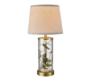 GLOBE ELECTRIC 20' Fillable Ribbed Glass Table Lamp
