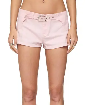 Edikted Light Wash Shorts For Women