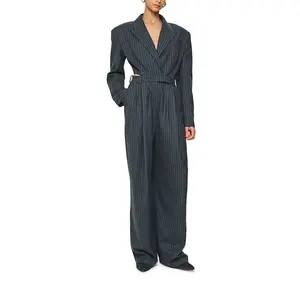 Ronny Kobo Michelle Jumpsuit - Charcoal White