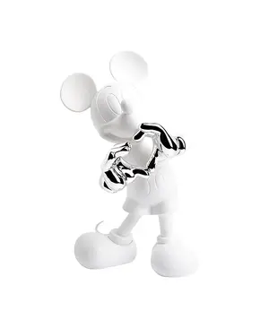 LEBLON DELIENNE Mickey Mouse With Love 12 Figurine - White And Silver