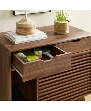 MODWAY Render Cat Cabinet - Walnut