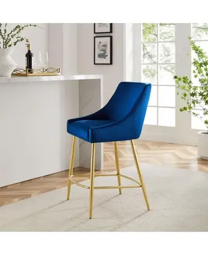 MODWAY Discern Performance Velvet Counter Stool
