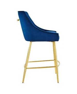 MODWAY Discern Performance Velvet Counter Stool